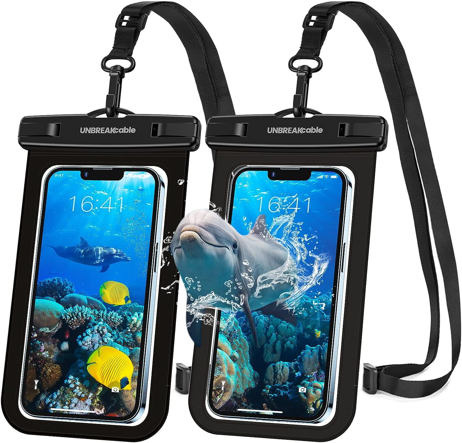 UNBREAKcable IPX8 Waterproof Phone Pouch [2 Pack] for iPhone 15,14,SE ...