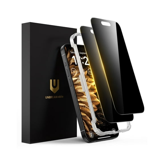 2 Pack for iPhone 15 Privacy Screen Protector,Anti Spy HD Tempered ...