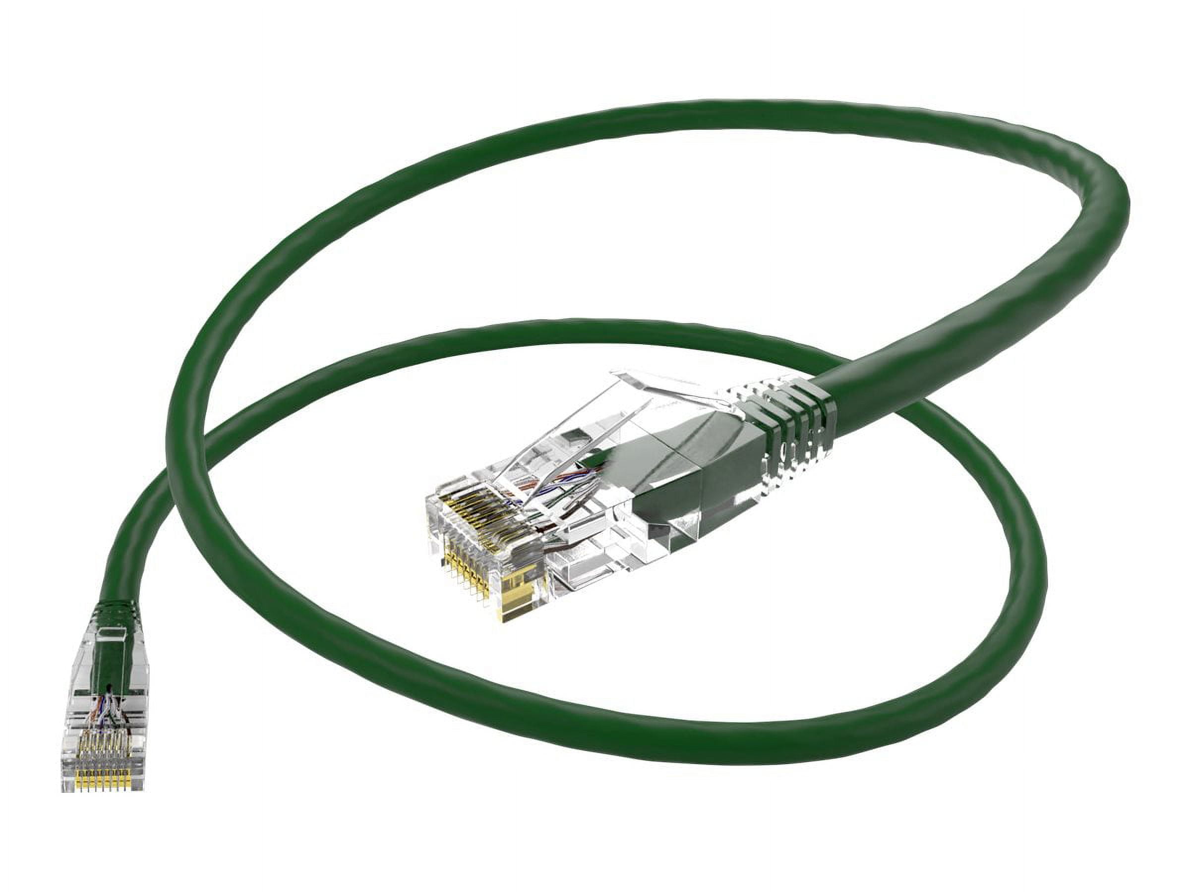 UNC Group Clearfit - Patch cable - RJ-45 (M) to RJ-45 (M) - 6 ft - CAT 6 - snagless - green ...