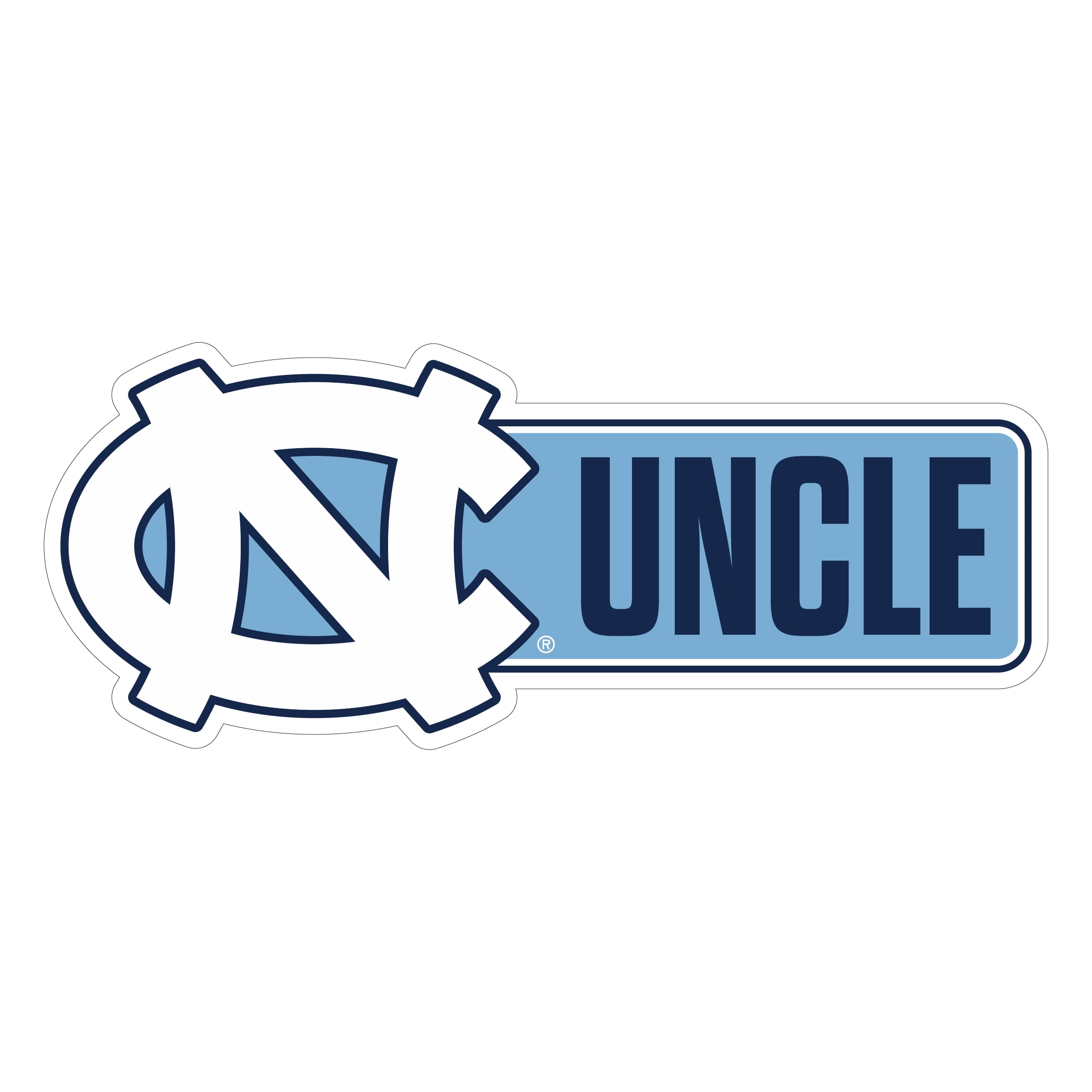 UNC Tar Heels Proud Uncle Die Cut Decal Officially Licensed Collegiate ...