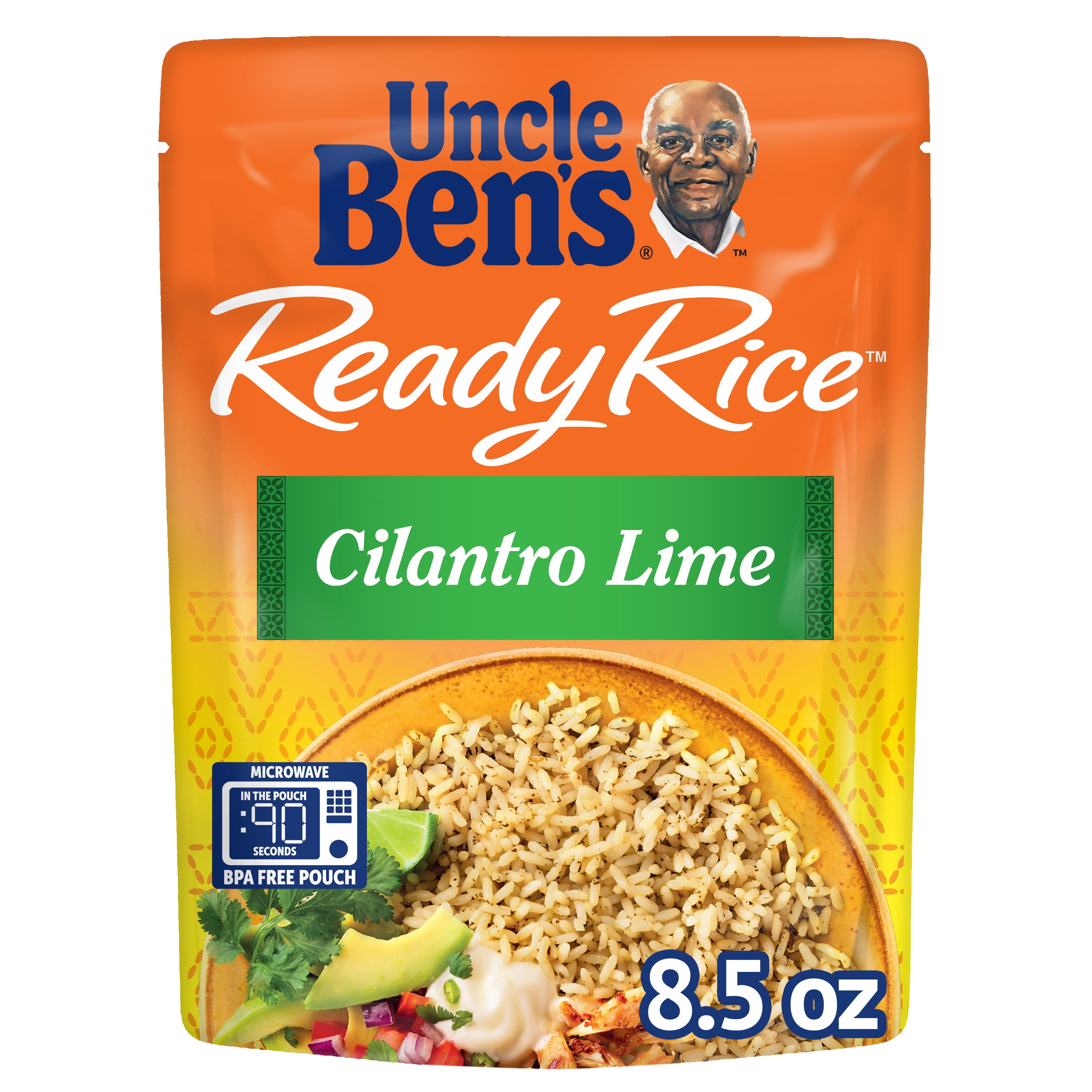 UNCLE BEN'S Flavorful Cilantro Lime Ready Rice Pouch, 8.5 oz - Walmart.com