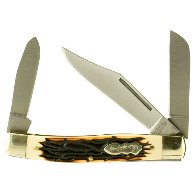 Uncle Henry Senior Rancher Pocket Knife, 3" 7Cr17 Stainless Steel Clip ...