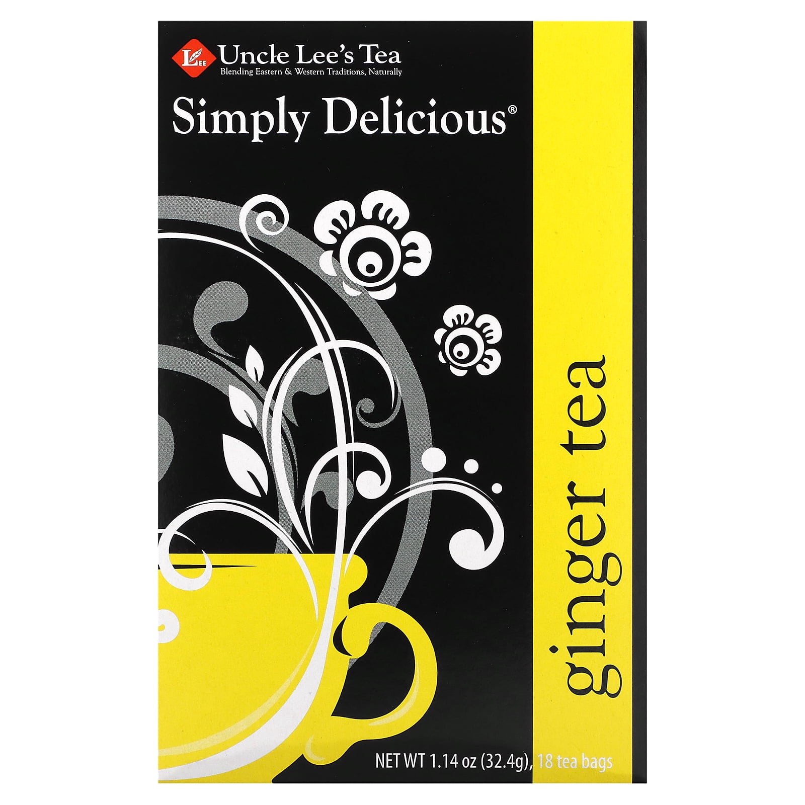 UNCLE LEE'S TEA Simply Delicious Ginger Tea - Walmart.com