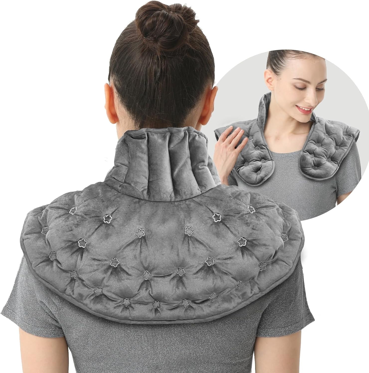 UNCN Microwavable Moisture Hot Pad for Neck, Shoulders, Back | Weighted ...