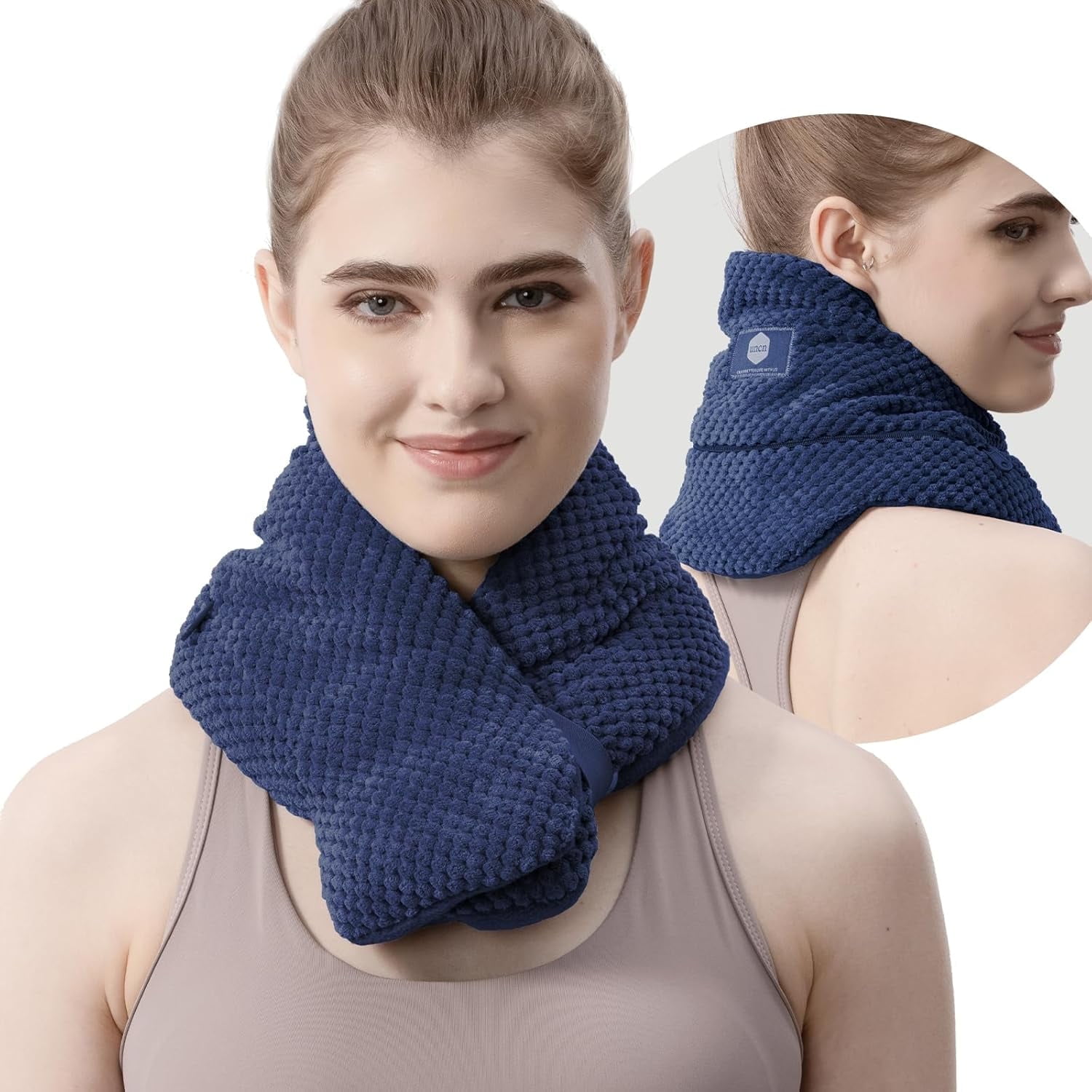 UNCN Neck Heating Pad with Washable Cover 29 * 6.6" for Neck Pain ...