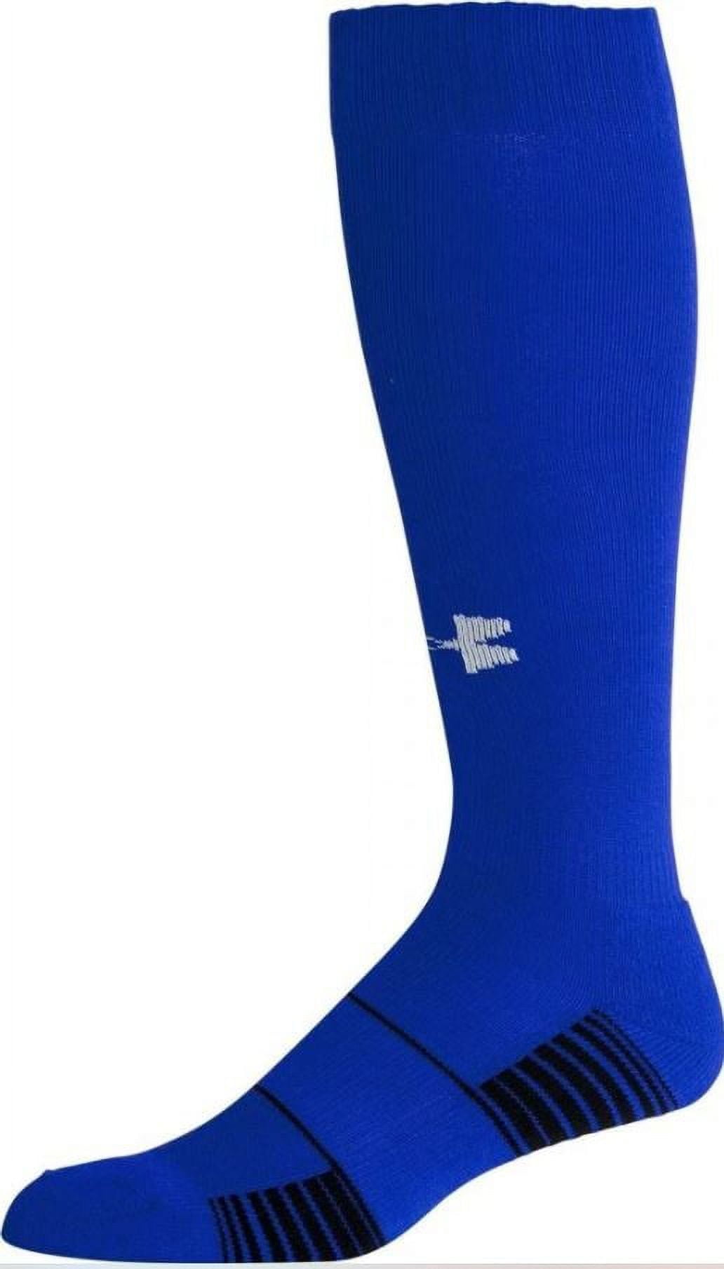 UNDER ARMOUR SOCKS MEN'S X2 - BASEBALL ROYAL SZ MEDIUM 4-8.5 - OVER THE ...