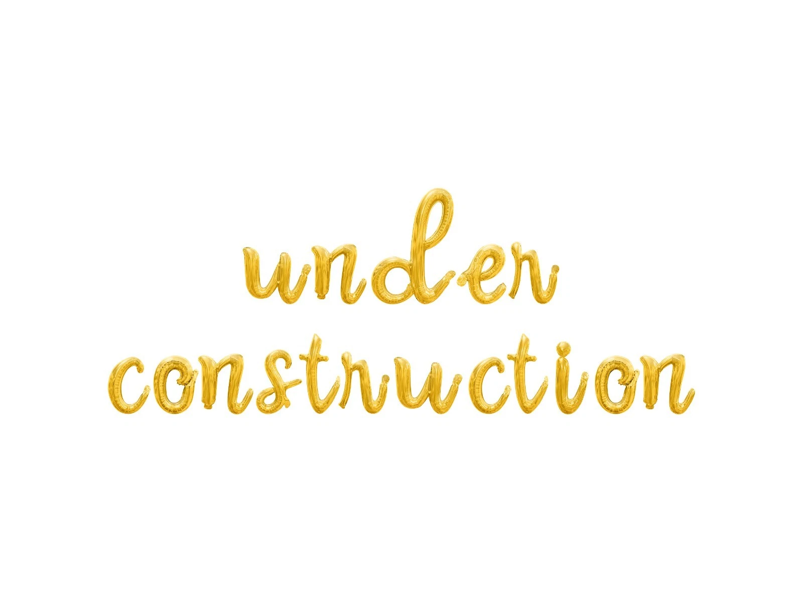 UNDER CONSTRUCTION Cursive Letter Balloon Banner - Baby Shower Party ...