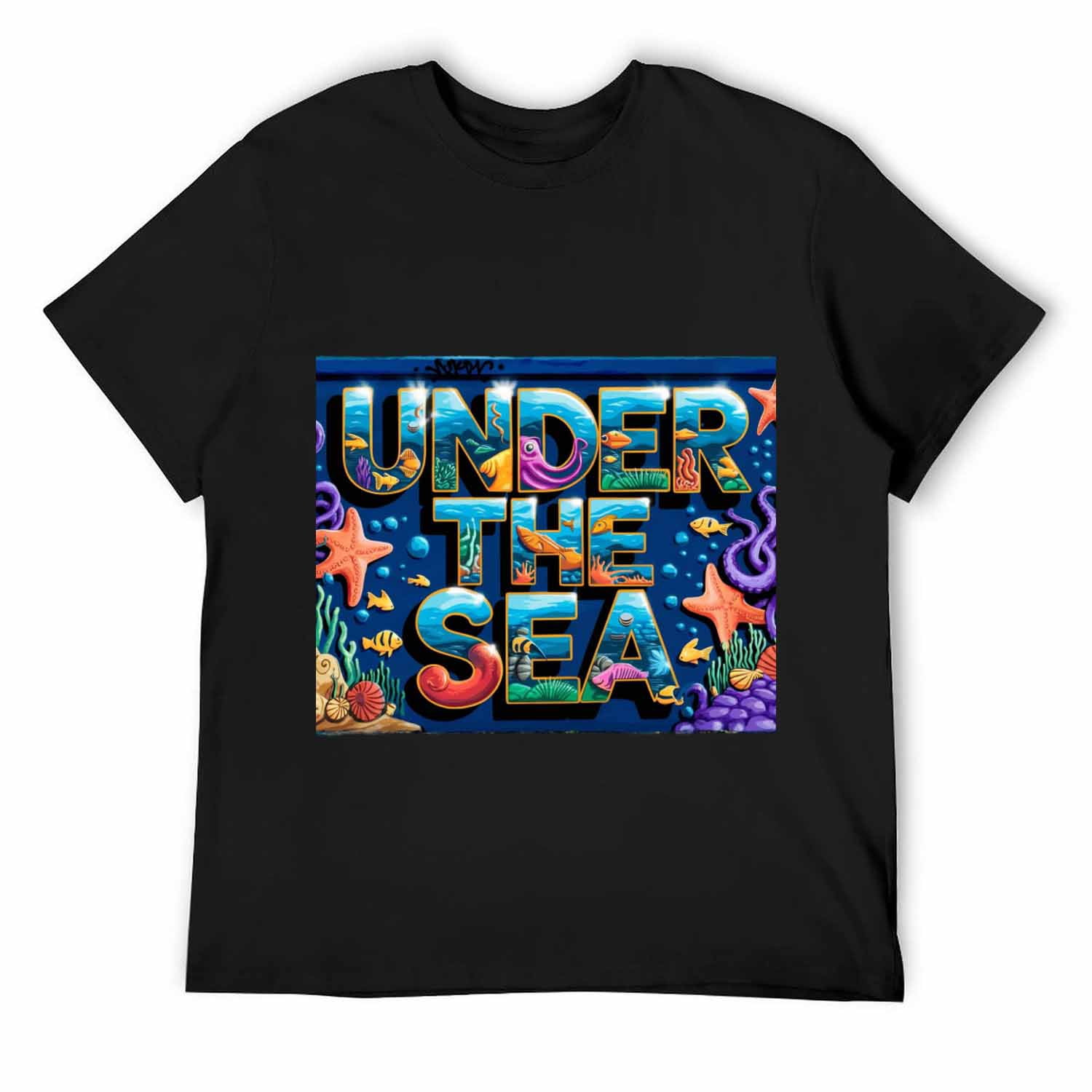 UNDER THE SEAt shirt design bee Shaka Sunset Palm Tree Silhouette T ...