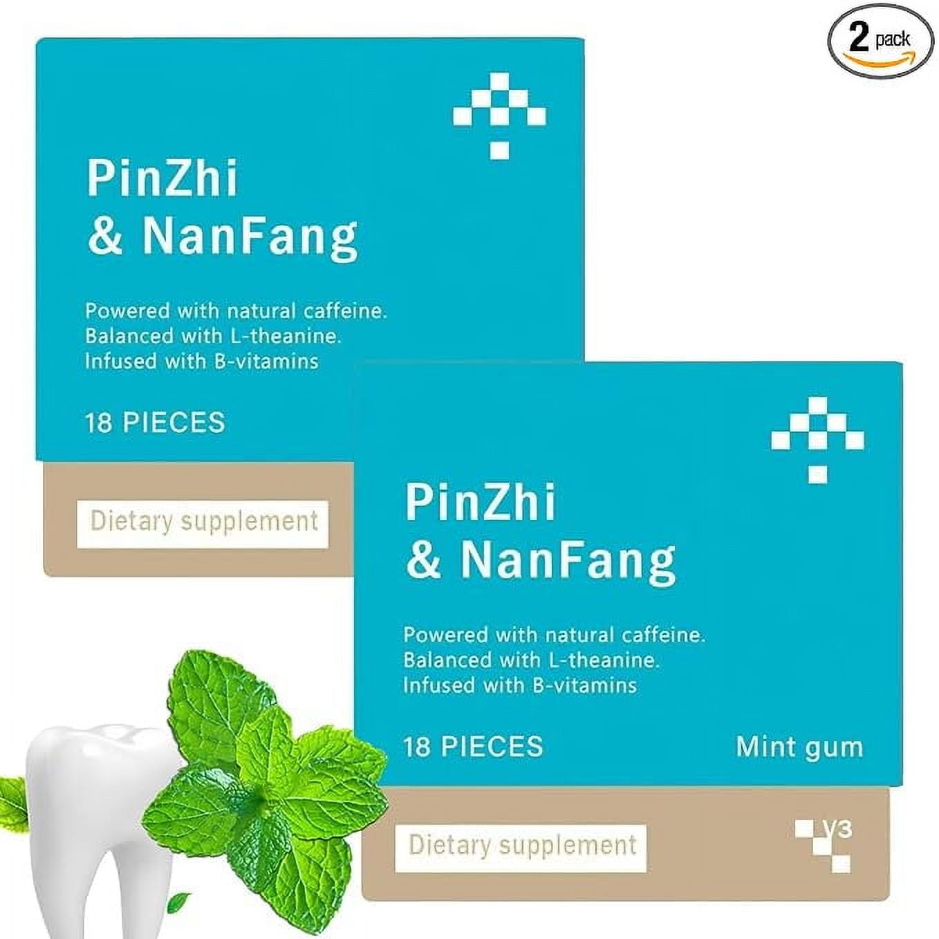UNDERBRUSH PinZhi & NanFang Remineralizing Chewing Gum, Organic Natural ...