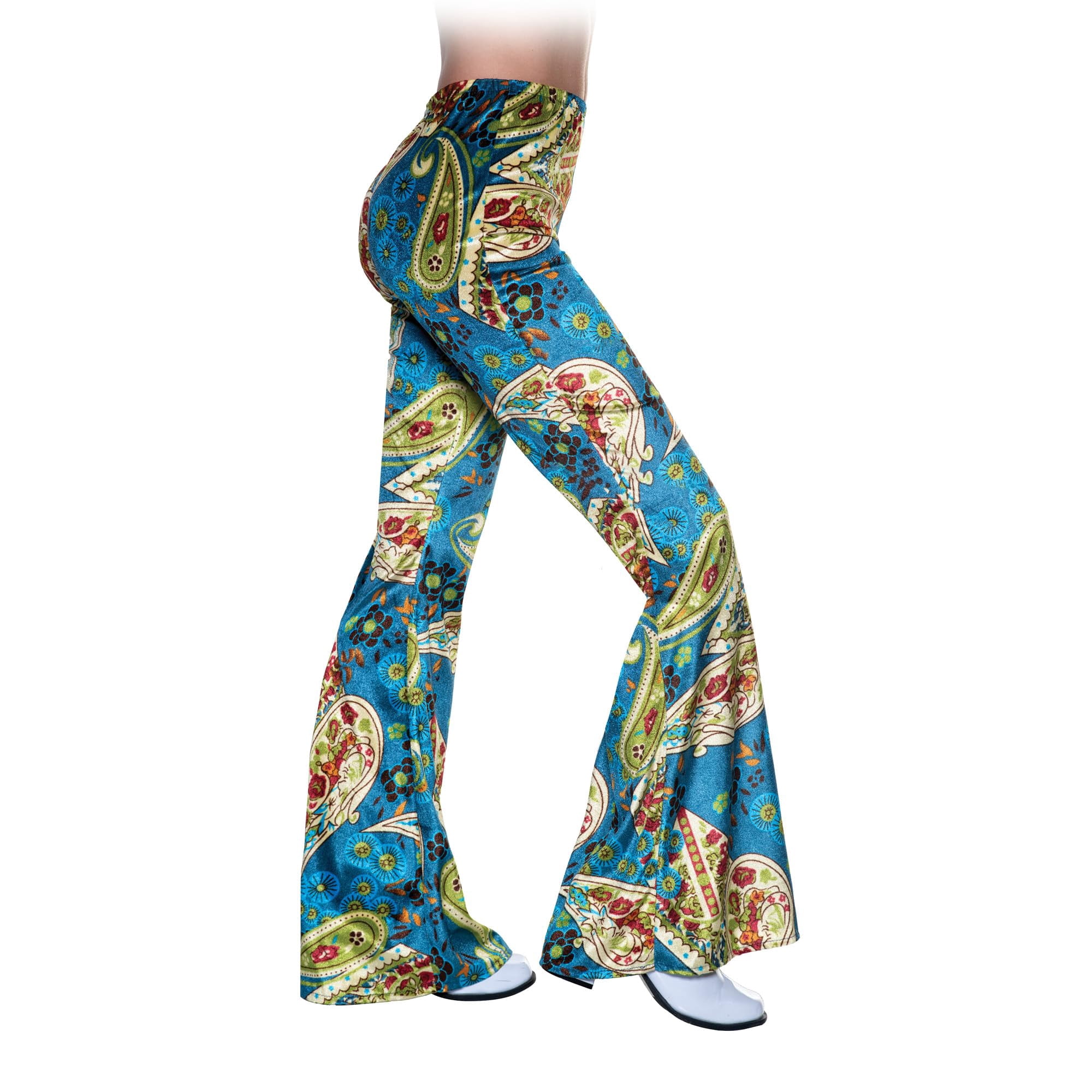 UNDERWRAPS 70s Blue Bell Bottom - Costume Pants For Women, Womens Disco ...