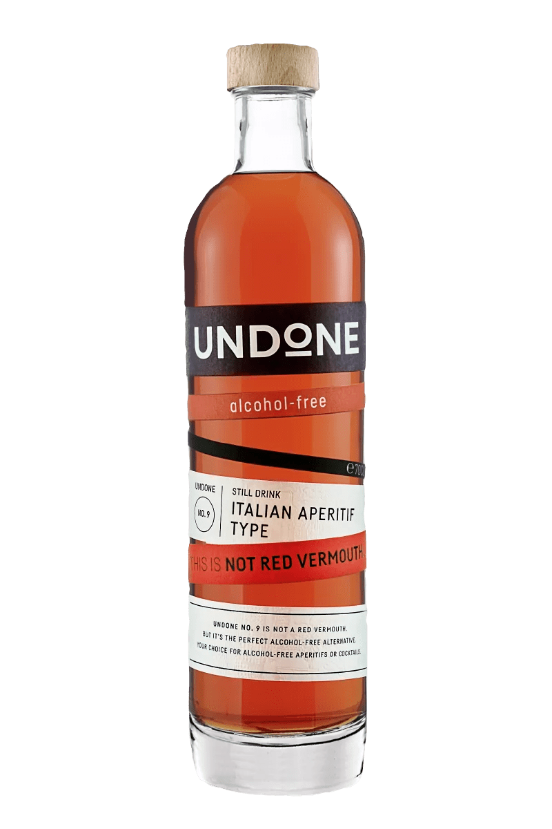 UNDONE No.9 Non-Alcoholic Red Vermouth Italian Aperitif, Zero Proof ...