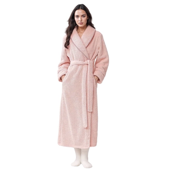UNEEI Robes for Women,Fluffy Fuzzy Cozy Warm Lightweight Housecoat ...