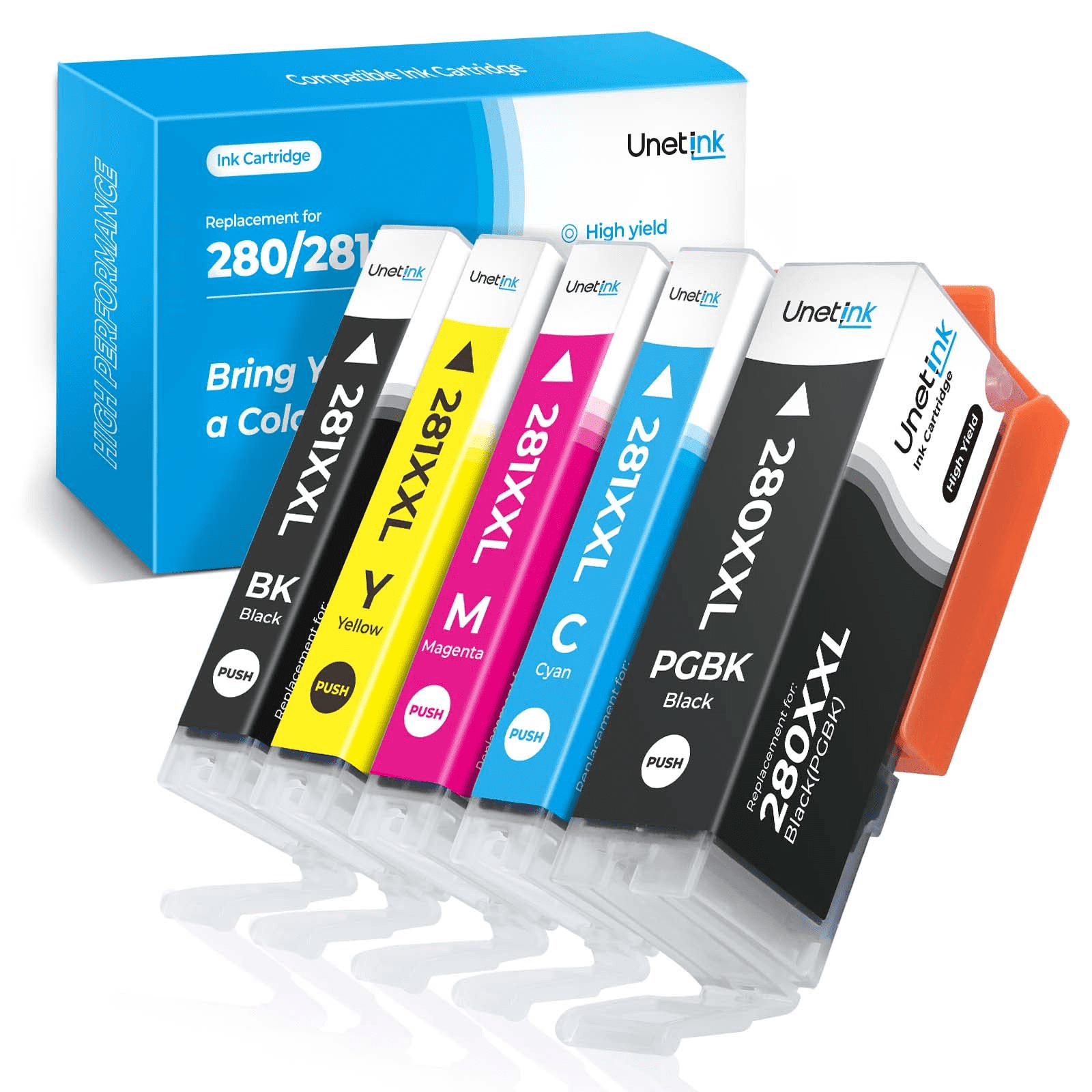 UNETINK Compatible Ink Cartridge Replacement for Canon 280 281 PGI ...