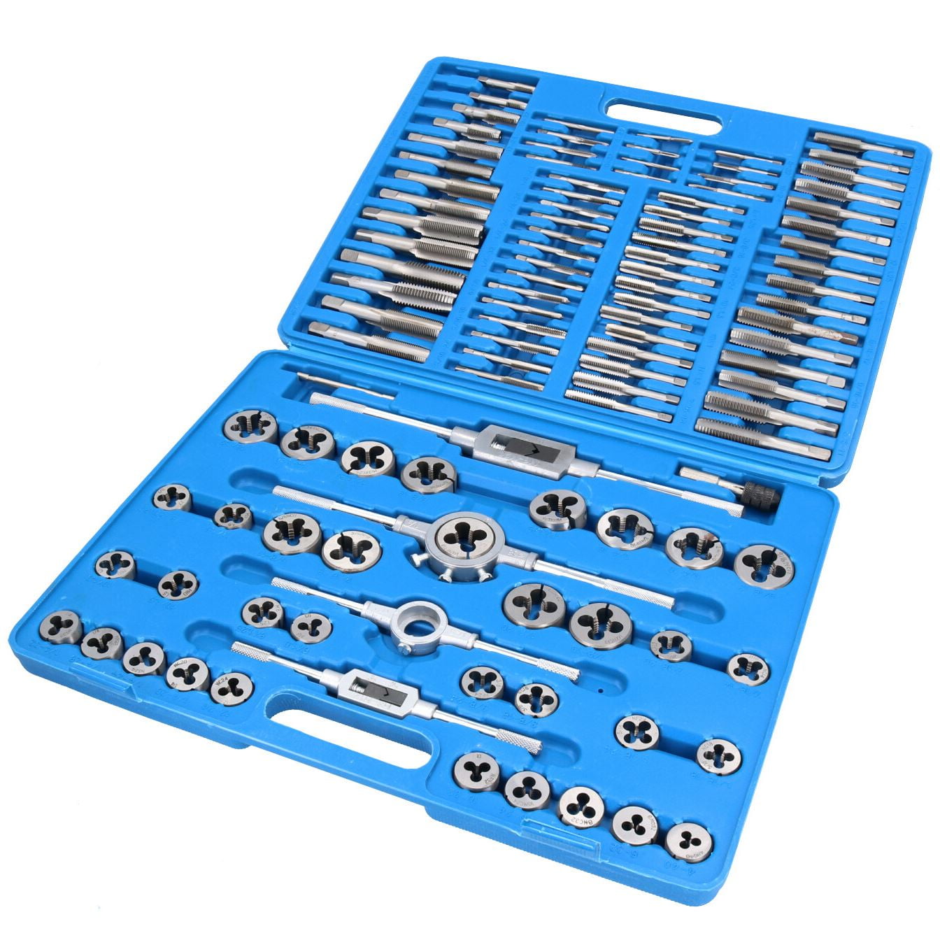 UNF, NS & UNC (SAE) & Metric Tap & Die Set 110pc AT227 - Walmart.com