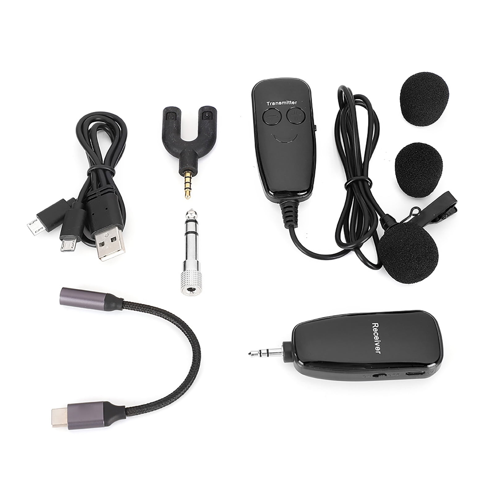 UNF Wireless Tie Clip Microphone Voice Amplifier Lavalier Receiver ...