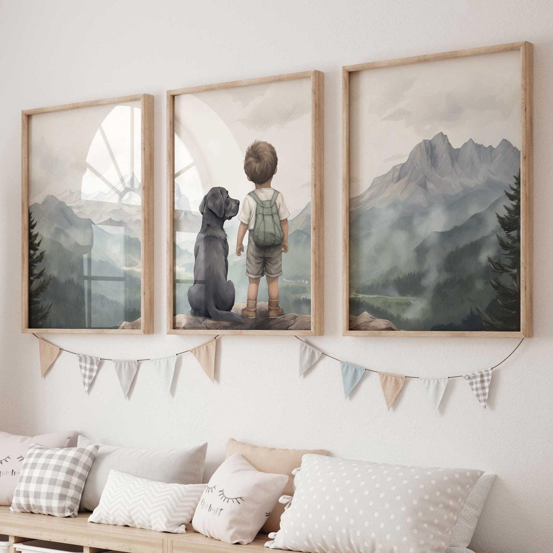 Luvia Black Labrador Labrador Nursery Decor, Boy & Dog, Dog Nursery ...