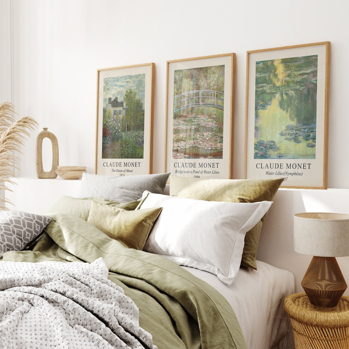 UNFFRAMED Claude Monet Set Of 3 Print, Museum Posters Art, Monet ...