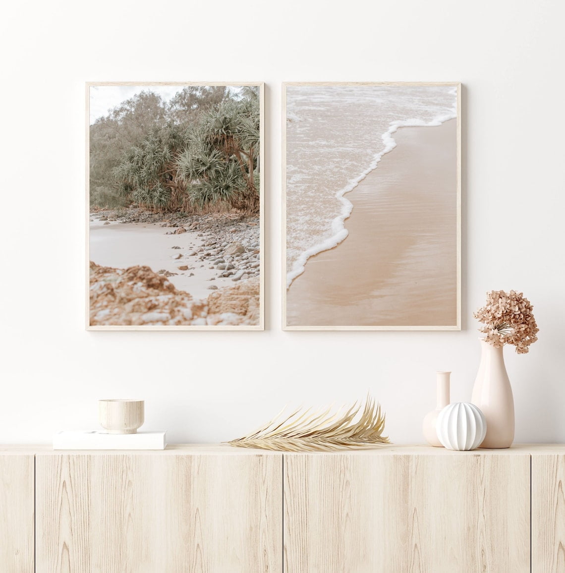 UNFFRAMED Coastal Wall Art Posters Set Of 2 Posters Coastal Posters For ...