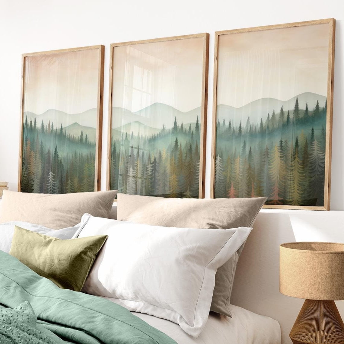Luvia Forest & Mountain Forest, Fall Forest, Green Forest Print, Autumn ...