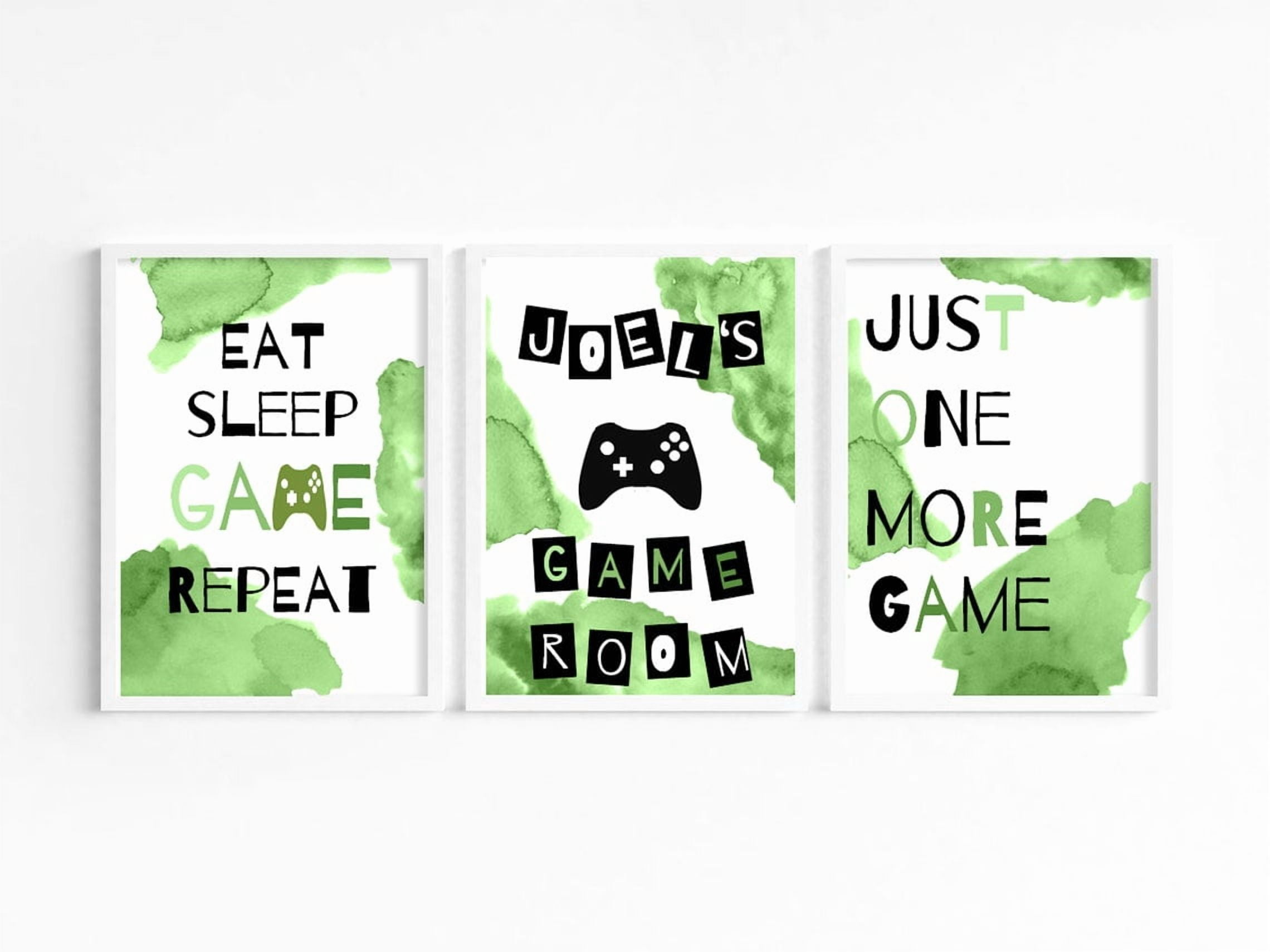 UNFFRAMED Gamer Postersset Of Posters, Gamer Room Decor, Posters For ...