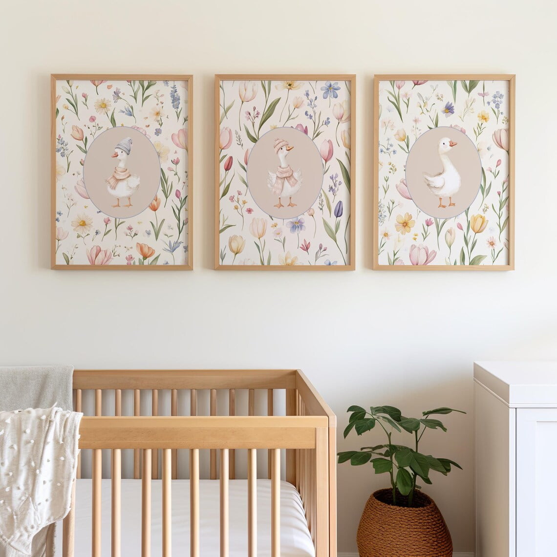 UNFFRAMED Goose Nursery Wall Art, Set, Cute Goose Poster, Goose Posters ...