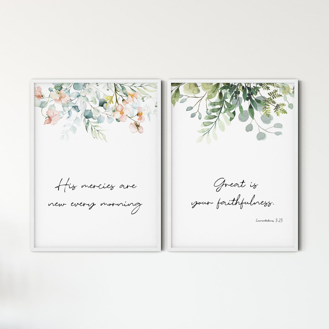 UNFFRAMED Lamentations 3,23 His Mercies Are New Every Morning Bible ...