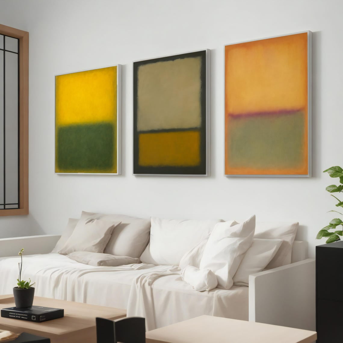 UNFFRAMED Mark Rothko Set No 19 No 23 No 27, Earthy Abstract Color ...