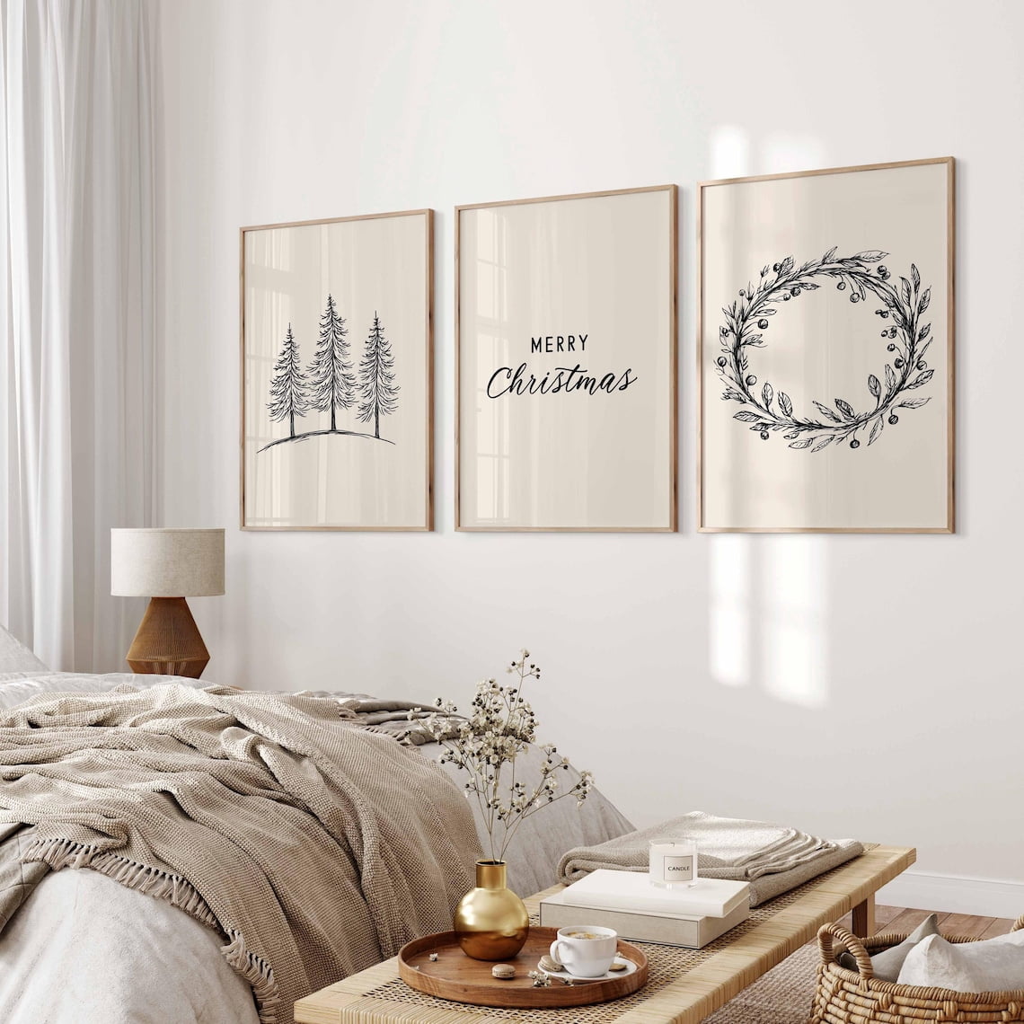UNFFRAMED Minimalist Gallery Wall Art Set Of 3 Winterposters ...