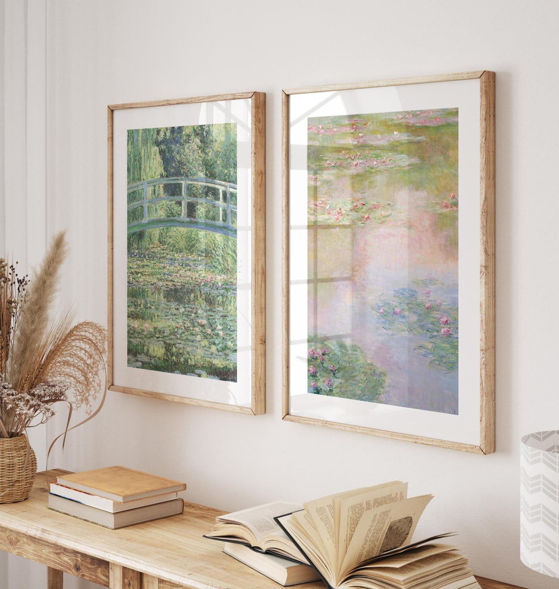 UNFFRAMED Monet Water Lily Posters Set, Vintage Impressionism Wall Art ...
