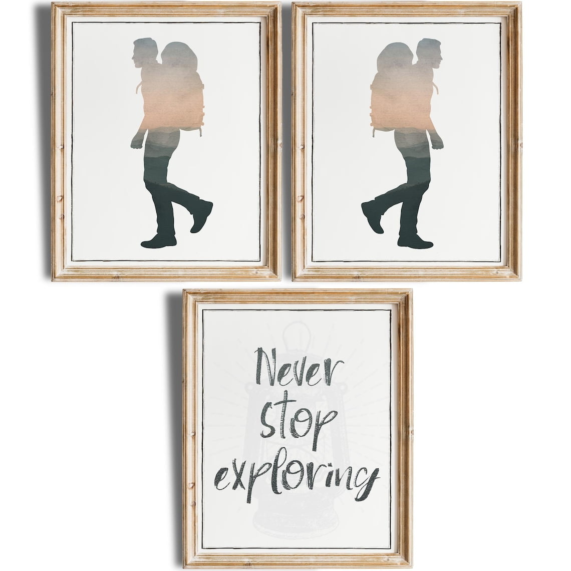 UNFFRAMED Never Stop Exploring Art Posters Set Set 3 Prints 12x18 ...