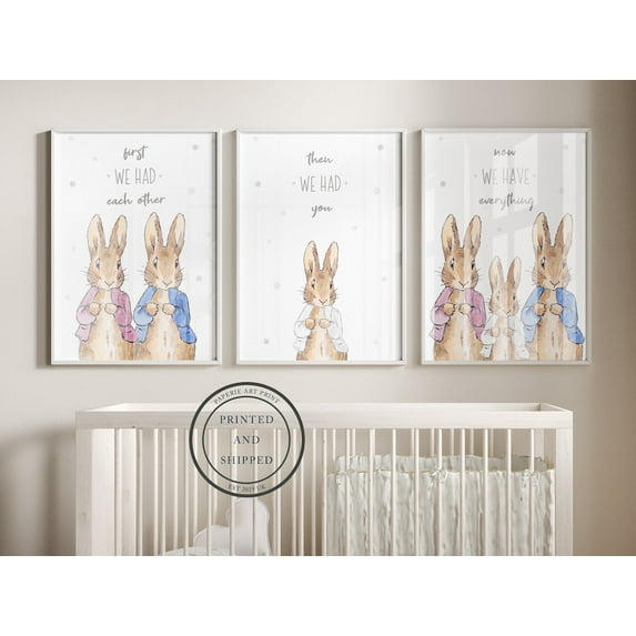 UNFFRAMED Peter Rabbit Poster, Peter Rabbit Art, Nursery Decor, Nursery ...