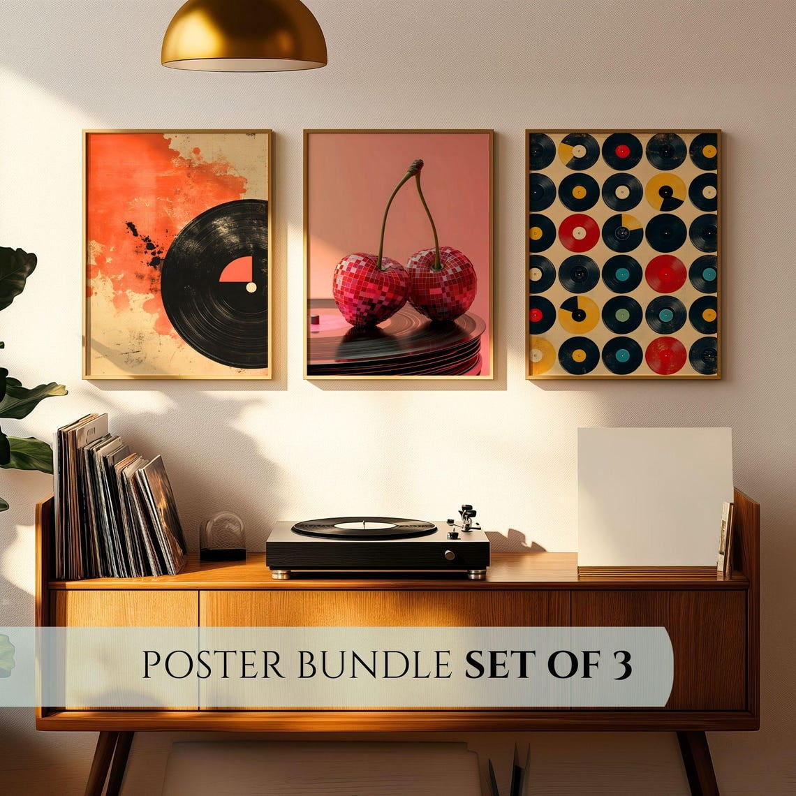 UNFFRAMED Retro Music Posterset Music Wall Art Posters, Vinyl Record ...