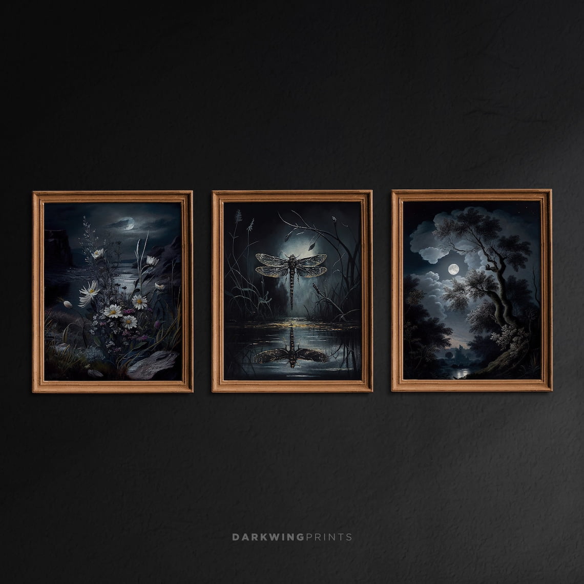 UNFFRAMED Set Dark Cottagecore Posters, Gothic Room Decor, Vintage ...