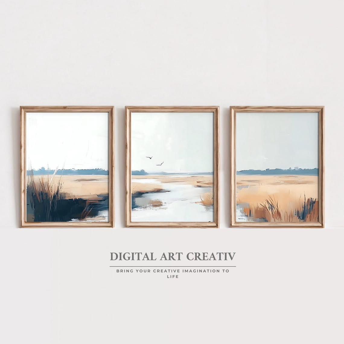 UNFFRAMED Set Landscape Posters, Landscape Wall Art, Vintage Landscape ...