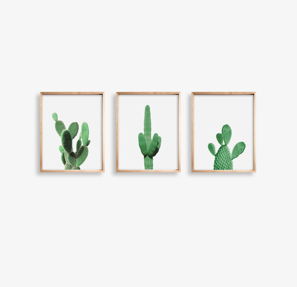 UNFFRAMED Set Of 3 Posters Cactus Wall Art, Cactus, Cactus Poster ...