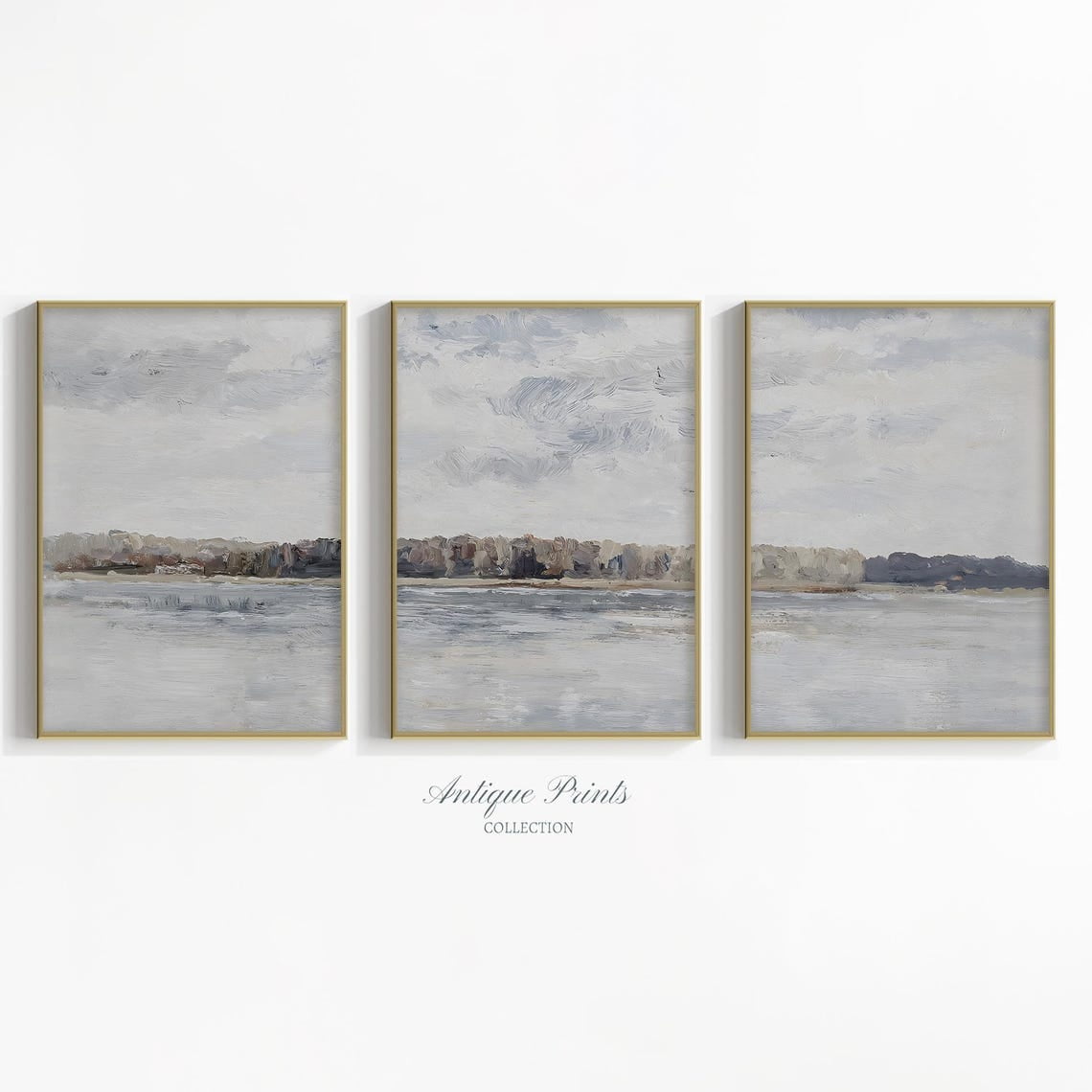 UNFFRAMED Set Seascape Vintage Posters, Coastal Landscape, Antique ...