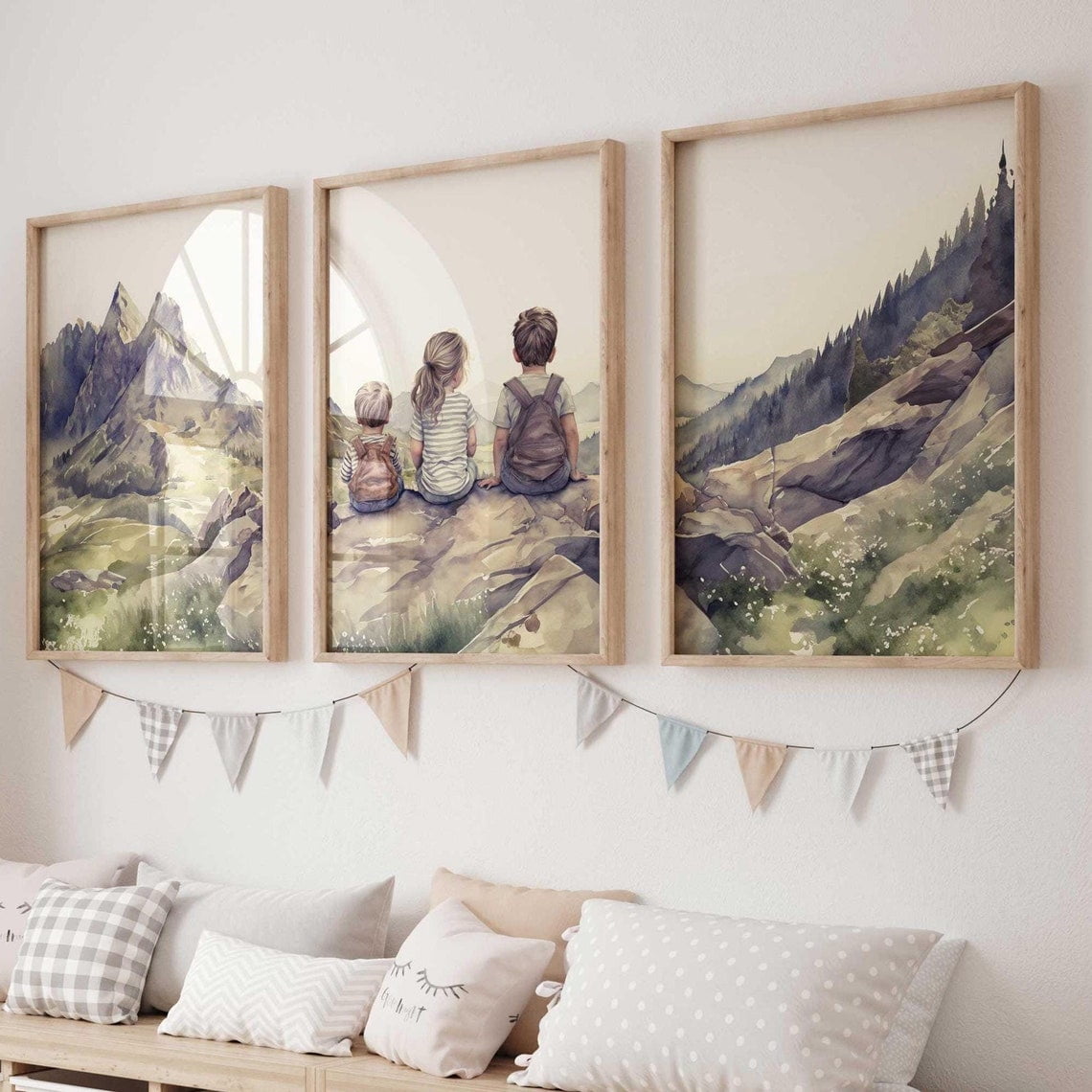Luvia Sibling Print, Threeiblings Print, Set Of 3, Kids Portrait ...