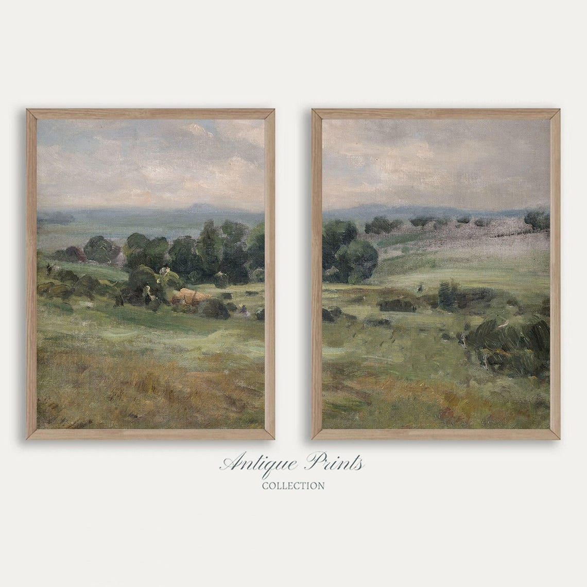 UNFFRAMED Summer Landscape, French Country Set Split Posters ...
