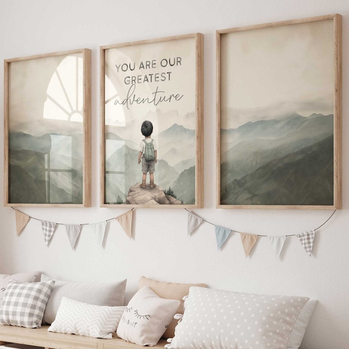 Luvia You Are Our Greatest Adventure Print, Adventure Nursery Set Of 3 ...