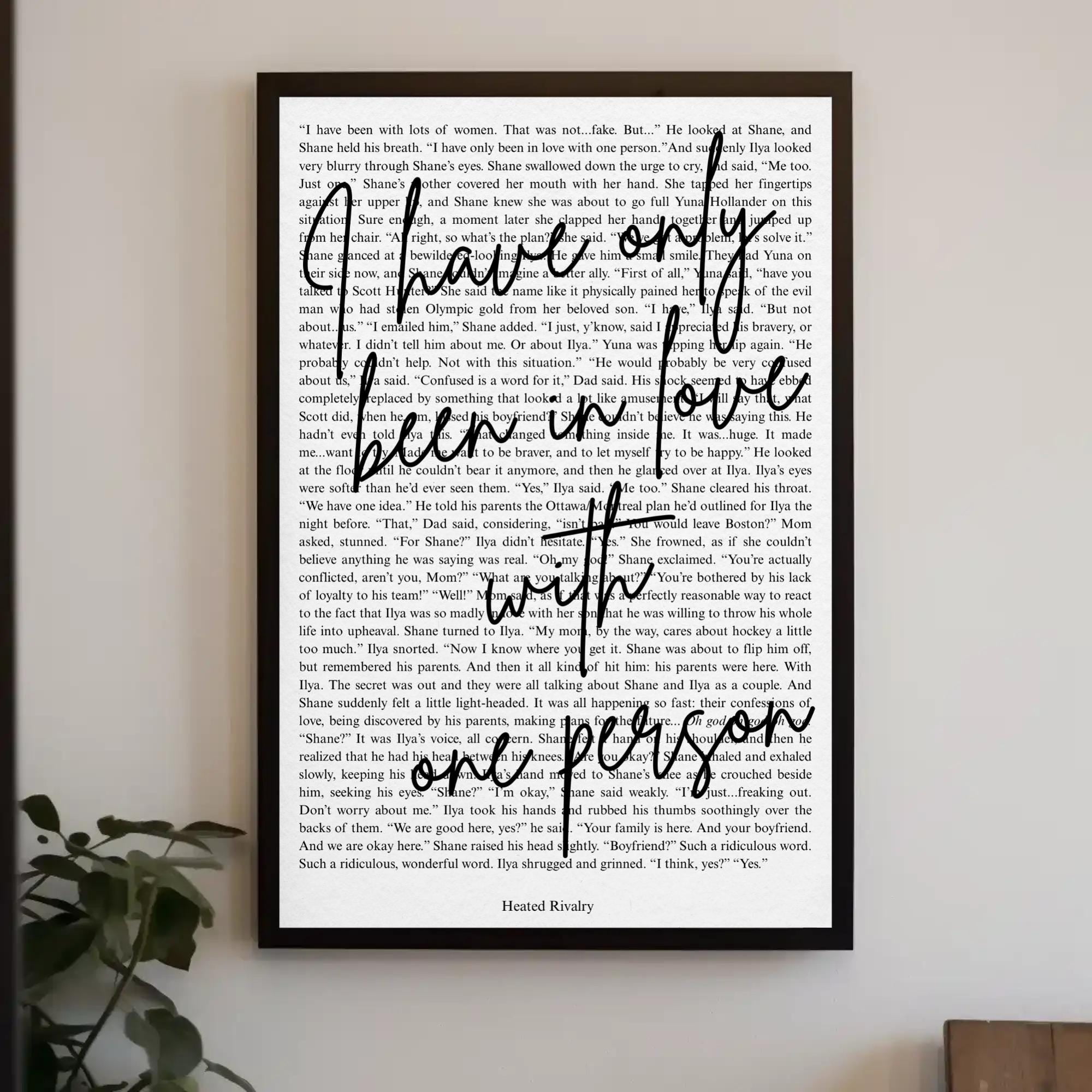 UNFRAMED Heated rivalry printable poster/ rachel reid book merch ...