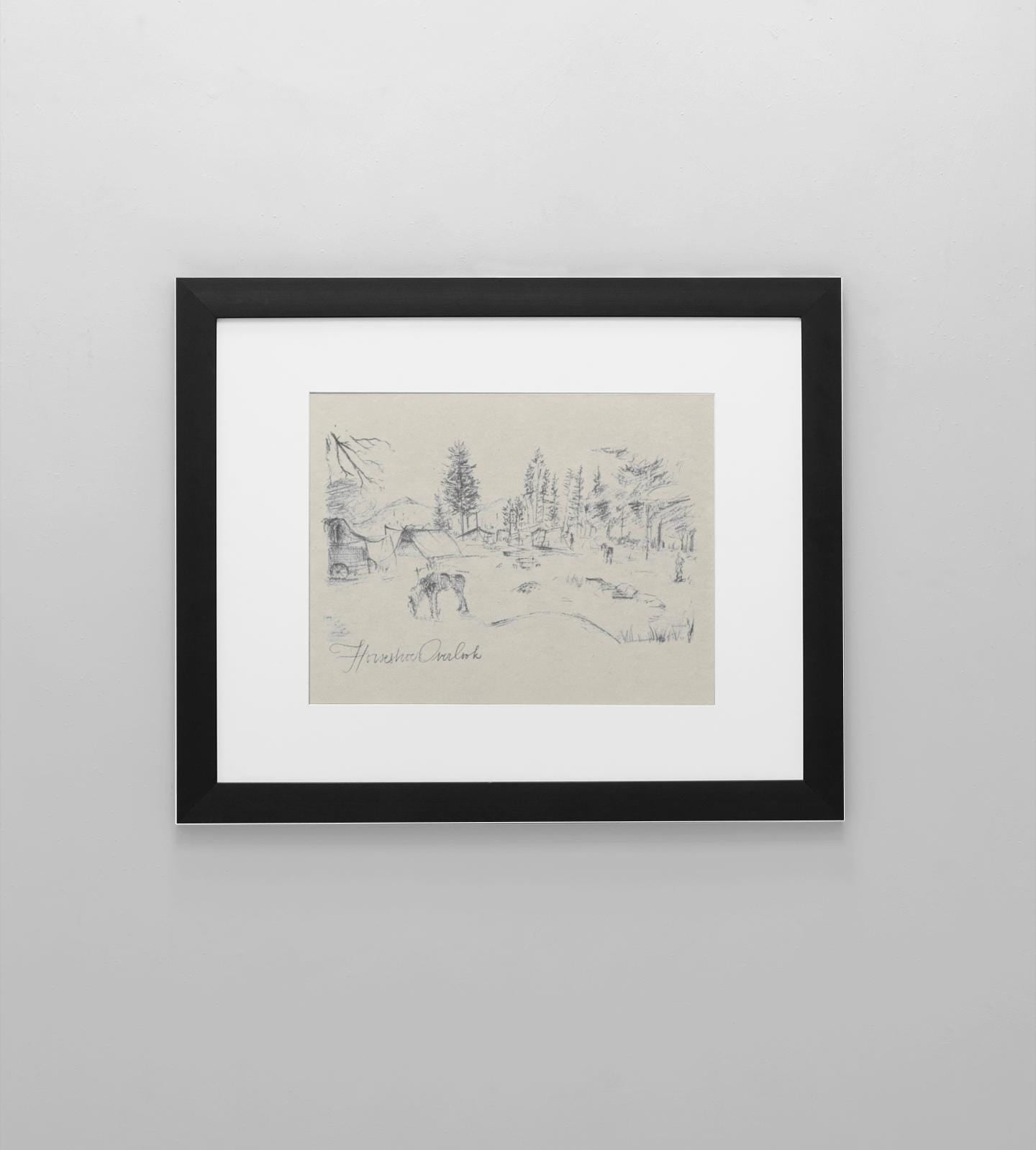UNFRAMED Horseshoe Overlook Poster - Arthur Morgan Journal Style Sketch ...