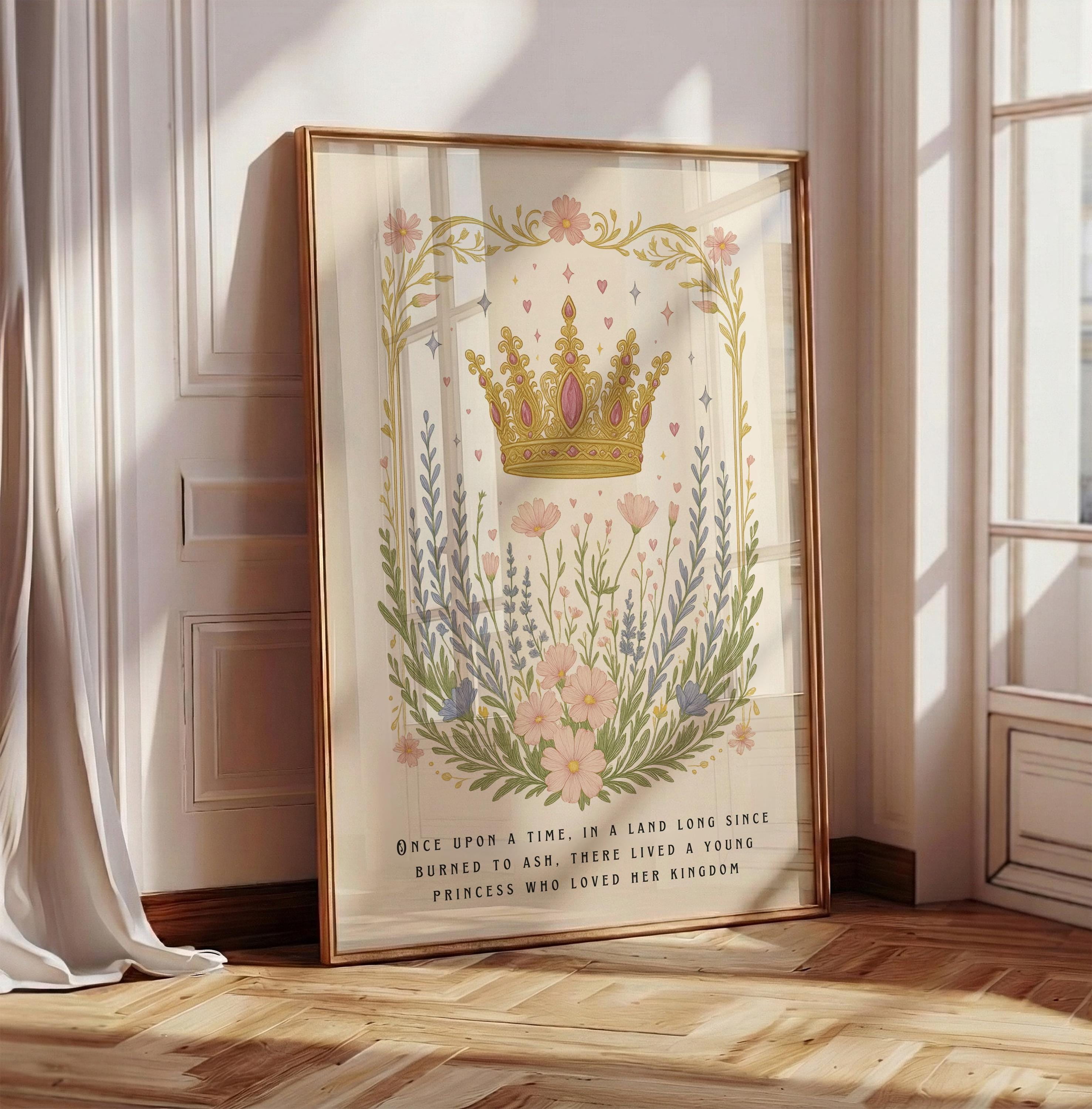UNFRAMED Once Upon a Time TOG Print, Bookish Wall Art, Fantasy Book ...