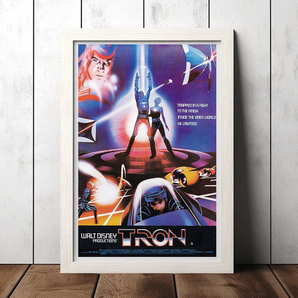 UNFRAMED PAPER POSTER Tron (1982) Classic Movie Poster - Film Fan ...