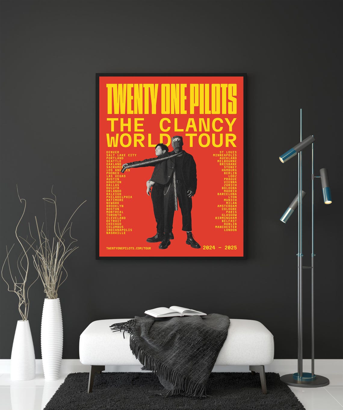 UNFRAMED PAPER POSTER Twe.nty One Pi.lots - The Clancy World Tour ...