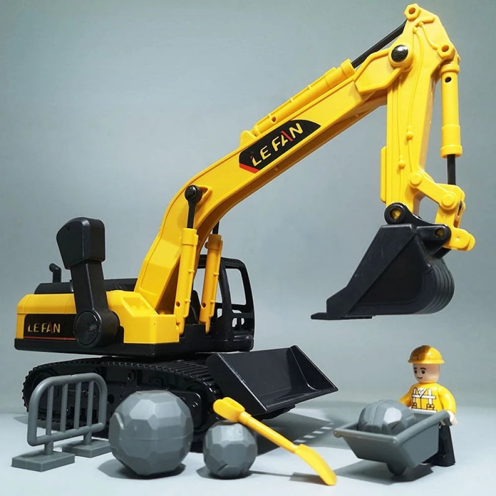 UNGH 1:32 Simulation Diecast Crane Car Model with 3 Head Drill ...