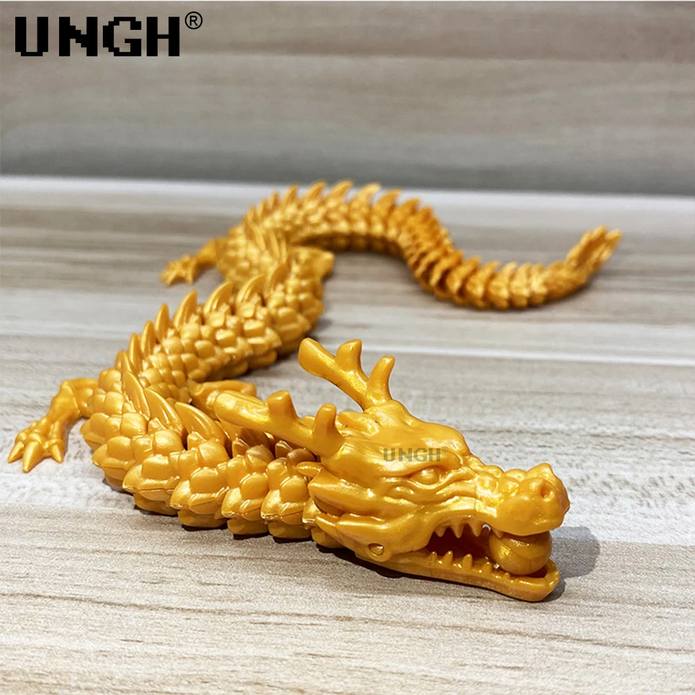 UNGH Multi-Jointed Action Figure Dragon 3D Printed Assembly Movable 13 ...