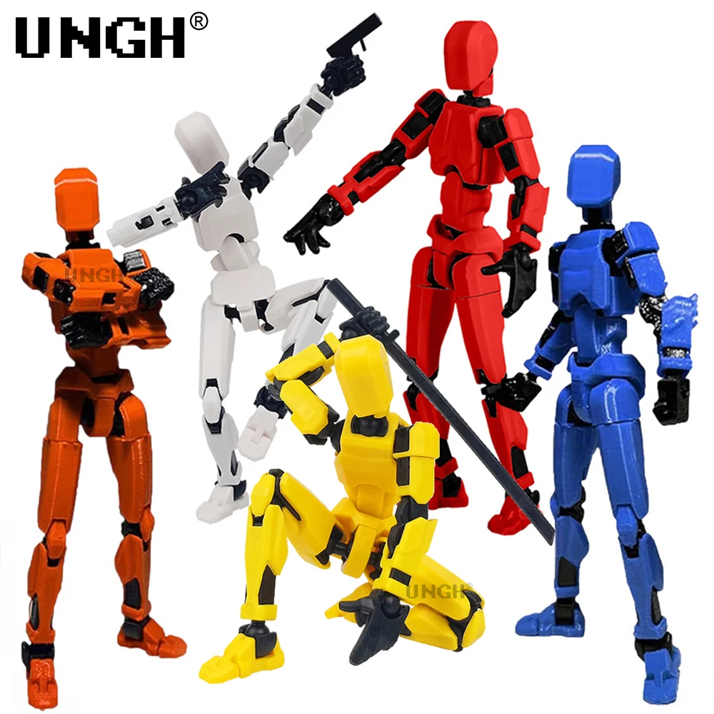 UNGH Multi-Jointed Action Figure Dragon 3D Printed Assembly Movable 13 ...