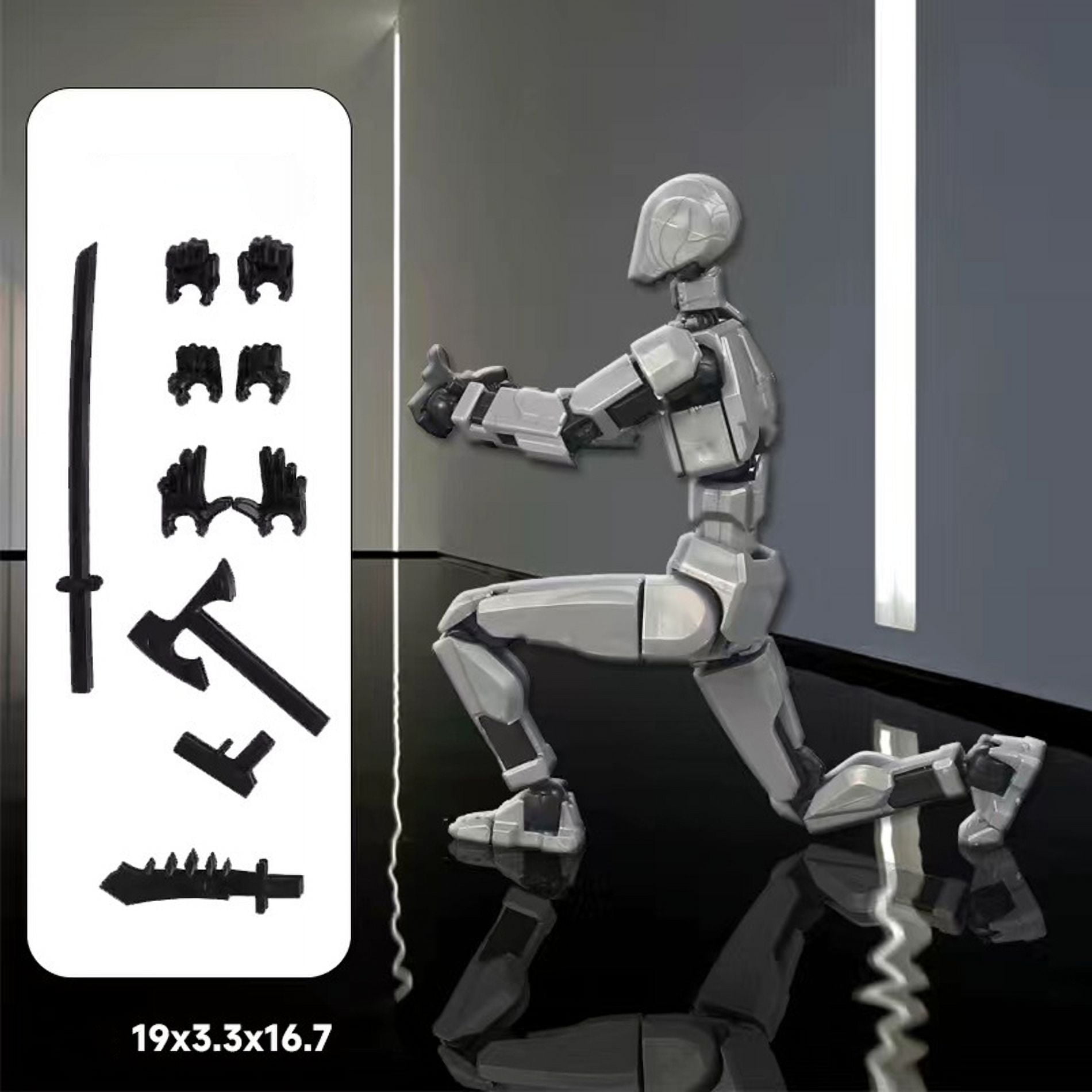 UNGH Multi-Jointed Movable Robot 3D Printed Mannequin Toy 13 Action ...