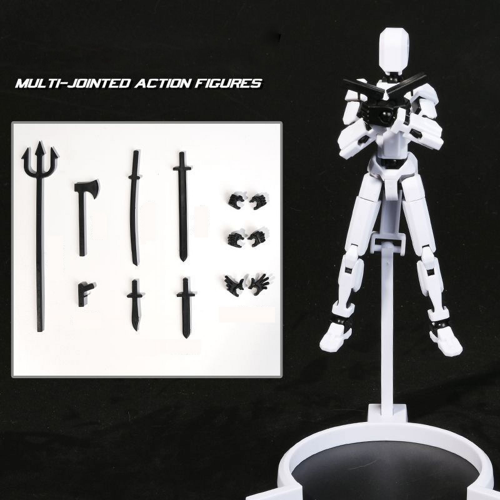 UNGH Multi-Jointed Movable Robot 3D Printed Mannequin Toy 13 Action Figure Full Body Movable ...