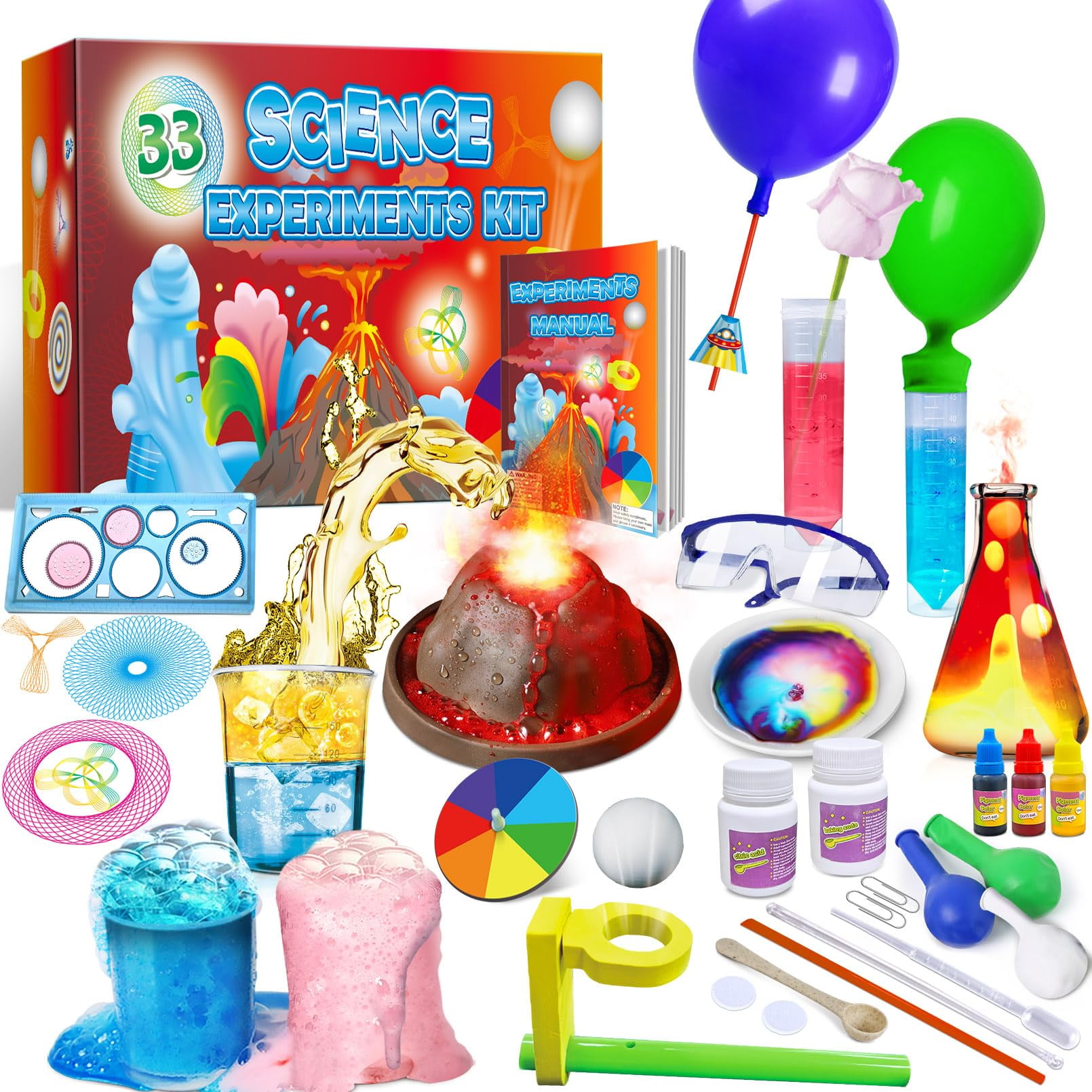UNGLINGA 33 Experiments Science SSF20 Kit for Kids, Science Project ...